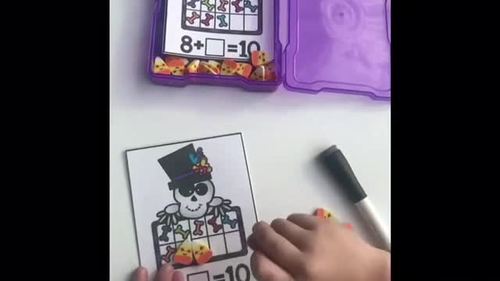 Low-Prep Halloween Math Centers October Activities Counting Addition ...