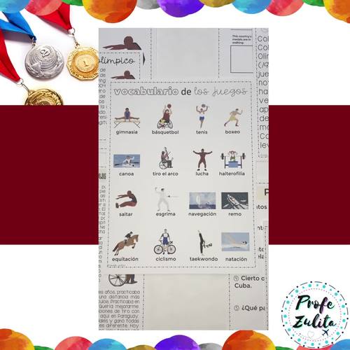 Los deportes Spanish Sports Reading 2 Week Unit - Sports Games Latin ...