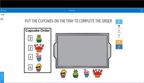 Summer Life Skills Math Errorless Counting and Inventory Order Boom Cards™