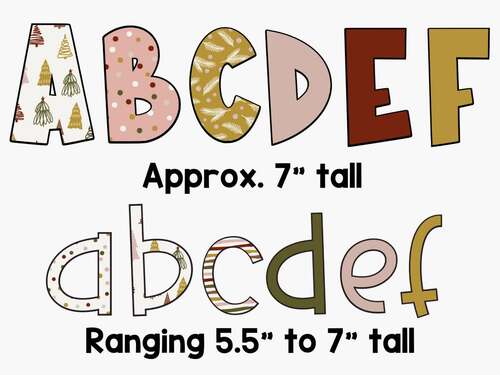 Boho Christmas Bulletin Board Kit, Bulletin Board, Boho Classroom Decor