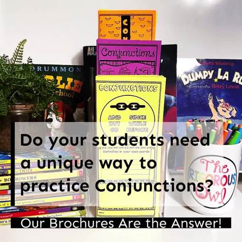 Conjunctions Brochures - Parts of Speech & Grammar Activities | TPT