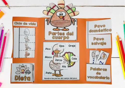 Pavos | Turkeys in Spanish | Thanksgiving Activities in Spanish by Ms ...