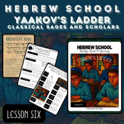 Week 6 – Yaakov’s Ladder - Hebrew School – Classical Sages and Scholars