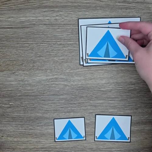 Camping Size Sequencing Cards by HH Fun and Learning | TPT