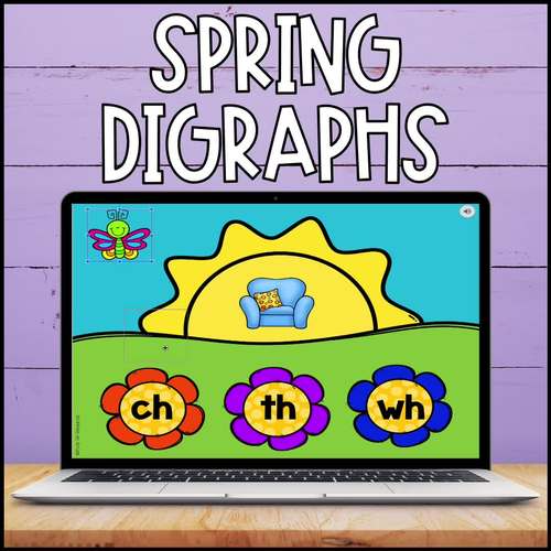 Spring Digraphs for Google Slides™ by Rhody Girl Resources | TPT
