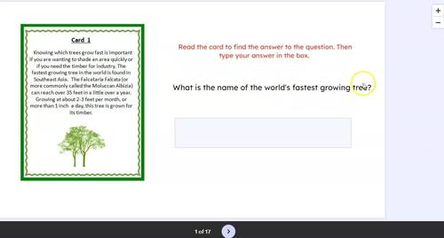 Arbor Day Trees Activity Scavenger Hunt with Easel Option by CarolJ ...