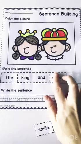Fairy Tale Themed Sentence Building Worksheets by Terrific Teaching Tactics