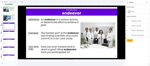 Teaching Slides for Benchmark Advance 6th Grade Unit 8 | Google Slides™