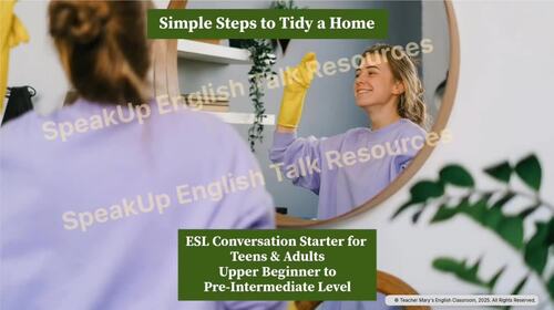 Daily Life: Tidy Your Home | ESL Speaking Activity | Teens & Adults ...