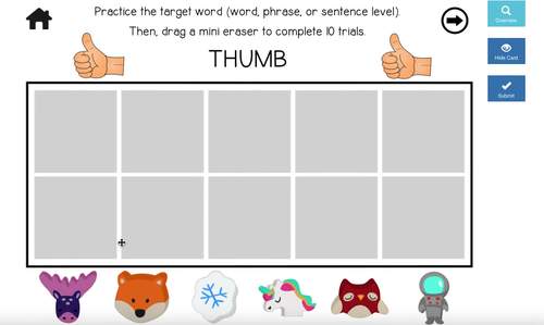 Th Sound Articulation Boom Cards™ | TH Articulation Fun w Mini Erasers ...