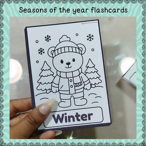 Seasons of the Year Flashcards – Color & Blackline | Preschool ...