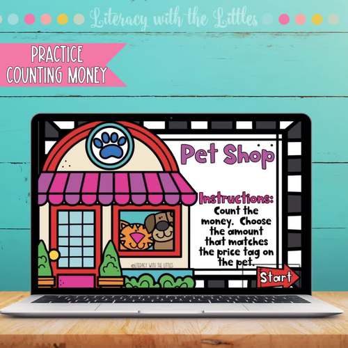 Counting Money at the Pet Shop BOOM Cards | Distance Learning | TPT