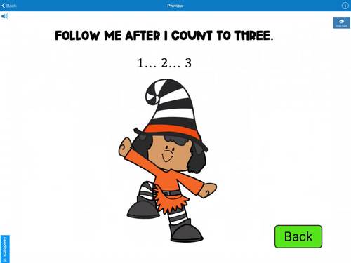 Open Ended Activity Let's Move: Halloween BOOM Card Deck Speech Language