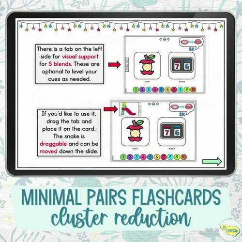 Phonological Processes Minimal Pairs Flash Cards Bundle | Print and Digital