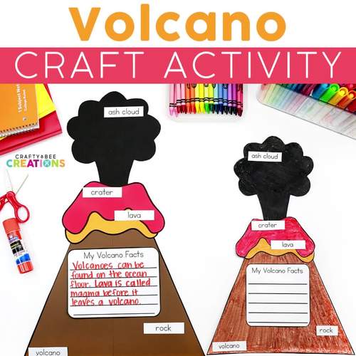 Volcano Craft Natural Disaster Activity Landforms Writing Bulletin ...