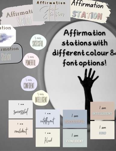 Classroom Décor - Affirmation Station with Pastel, Earthy and Neutral ...