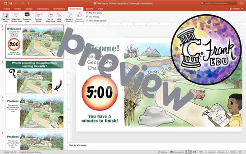 First Day of School Geography Activity for Middle School World Geo (No ...