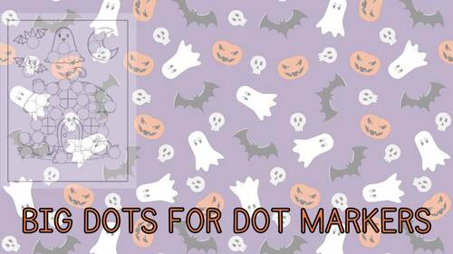 Halloween Dot Markers Printable Coloring Pages, Fall Paint Daubers Activity
