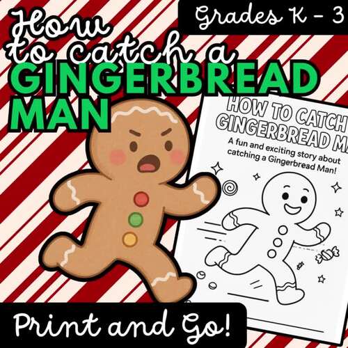 How to Catch a Gingerbread Man: Story Activities and Worksheets, grades ...
