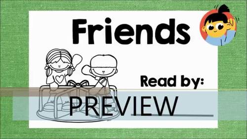 **BUNDLE** Friends - emergent reader (1 Book, 1 Video) by The Teacher Rex