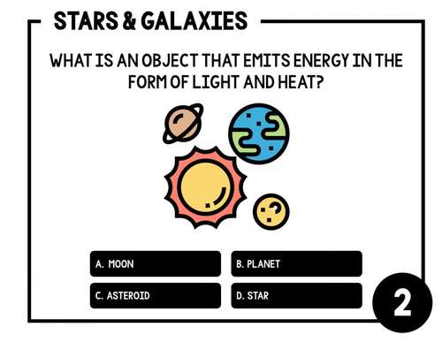 Stars and Galaxies Space Digital Task Cards Activity | Science Boom Cards™