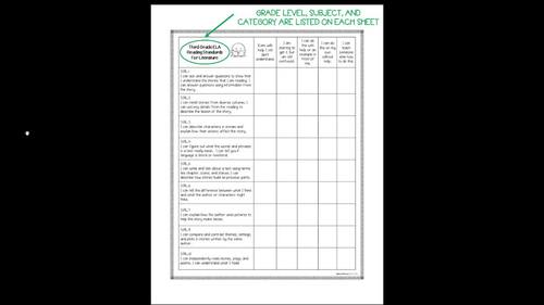 Arizona I Can Standards Checklists Second Grade by Apples and Bananas ...