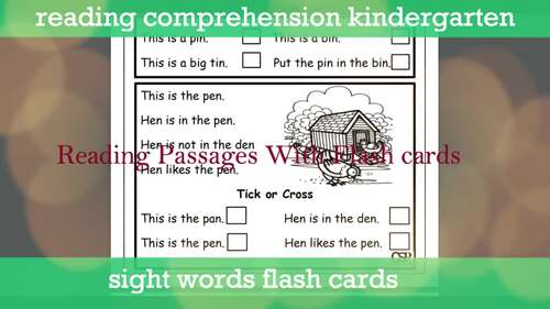 Kindergarten Reading & Sight Words Kit - Phonics & Literacy Activities