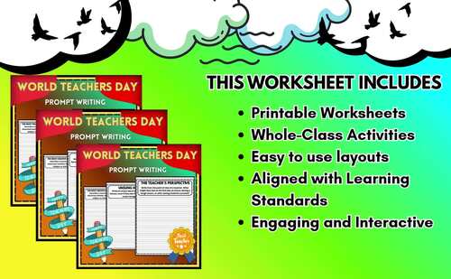 Celebrating the Heroes of the Classroom: Writing Prompts for World ...