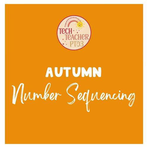 Fall Number Sequencing Puzzles Preschool Counting Activities | TPT