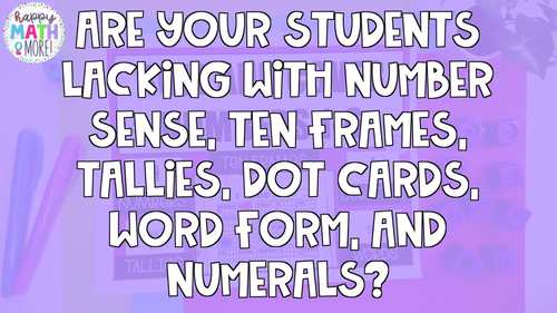 Roll And Cover 1-6 Number Sense Math Center by Happy Math And More