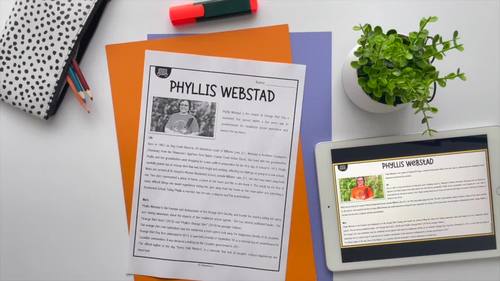 Phyllis Webstad Biography Set - Orange Shirt Day Reading, Activities ...