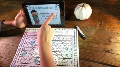 *Juego Digital* Sílabas con M by The Busy Bilingual Teacher | TPT