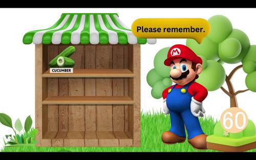 Missing Vegetable Game (PPT) Mario-themed Game by English ED ventures