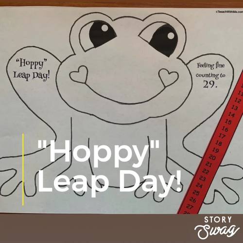 Leap Day Math Fun With a Frog Craft Counting Addition & Subtraction
