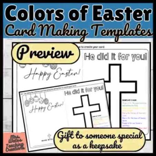 Easter Card Craft for Kids & Fun Sunday School Easter Card Making Templates