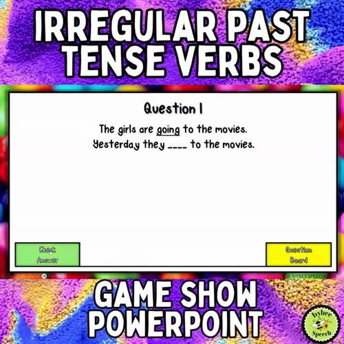Irregular Past Tense Verbs PowerPoint Game Show | Grammar Activity