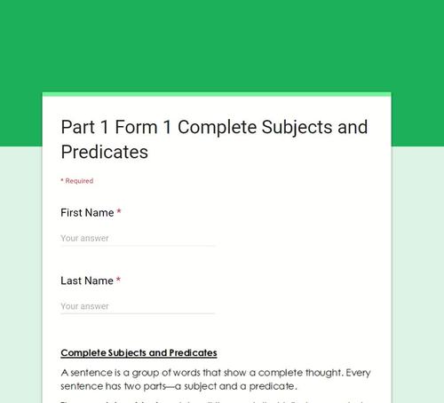 7th Grade: Part 1 Sentence and Its Parts--Grammar Wired! by Learning ...
