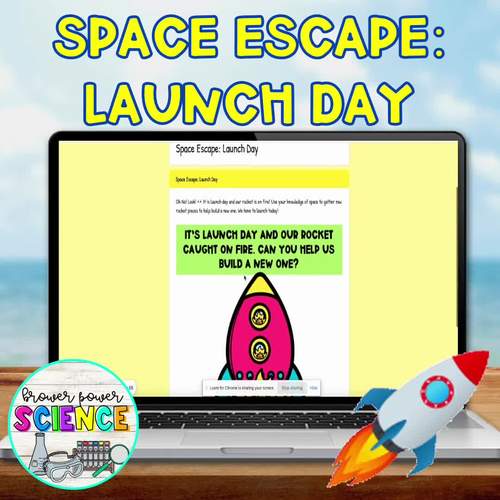 Space Digital Escape Room by Brower Power Science | TPT