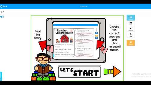 Reading Comprehension Set 2 (Boom Cards™) by Miss Faleena | TpT