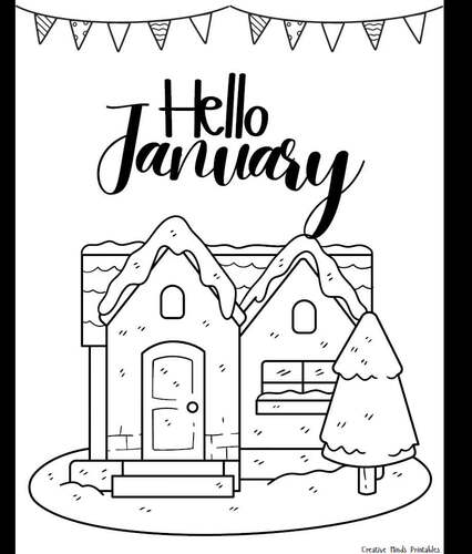 Winter Themed Coloring Sheets | Seasonal Coloring Sheets | TPT