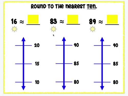 Distance Learning Digital & Print Rounding to the nearest 10 by Melissa ...
