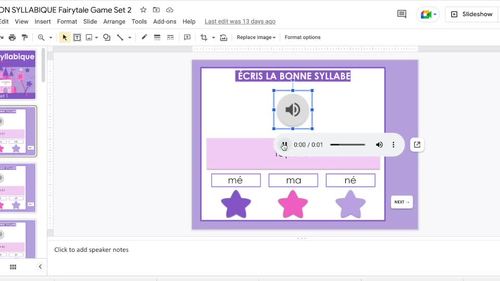French Phonics Blending sounds GOOGLE SLIDES | Fusion syllabique Audio ...