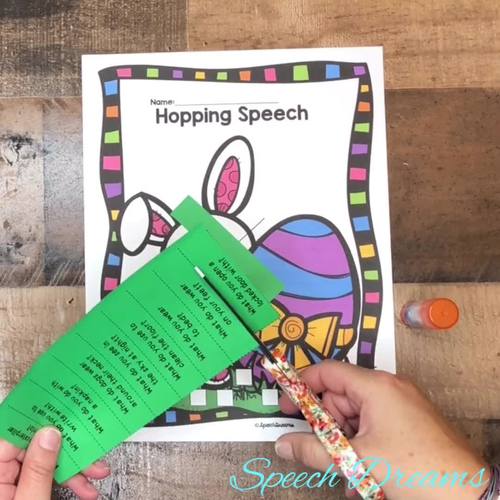 Easter Speech Therapy Crafts for Language and Articulation by Speech Dreams