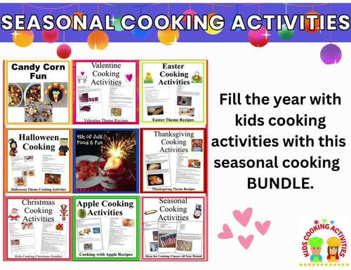Seasonal Cooking Activities and Ideas 10 Set BUNDLE by Great Kids ...