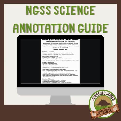 NGSS Science Annotation Guide: Read, Analyze, and Interpret Like a ...