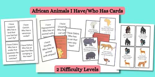 African Animals Activities Bundle with Stories Games Coloring Pages and ...