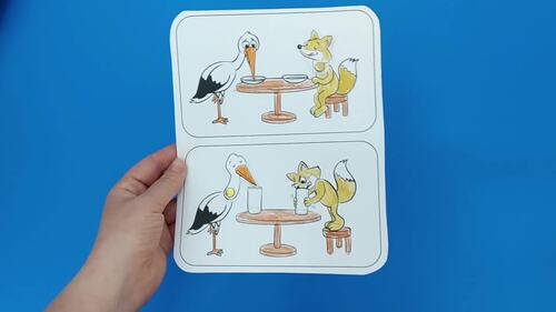 The Fox and the Stork - Aesop's Fable Activity by 10 Minutes of Quality ...