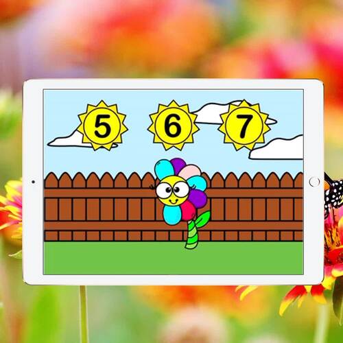 Find the numbers 0 to 10 Boom cards Flower petals by LOL - Life of Learning