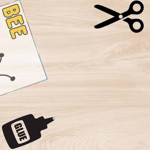 Bee Craft Template-Spring Bulletin Board Craft-Cut & Paste Activity for ...