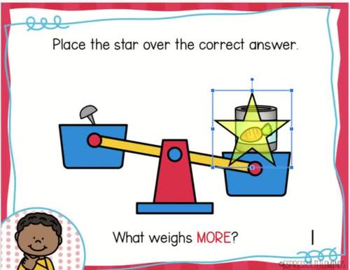 Measurement Weight Kindergarten Math Center by Espresso Little Minds
